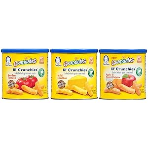 Amazon.com: Gerber Lil Crunchies Variety Pack, 2 Garden Tomato, 2 Apple ...
