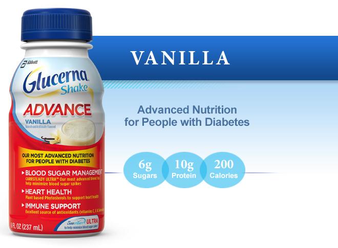 Amazon.com: Glucerna Advance Shake, Vanilla, 8-Ounce, 4 Count (Pack of ...