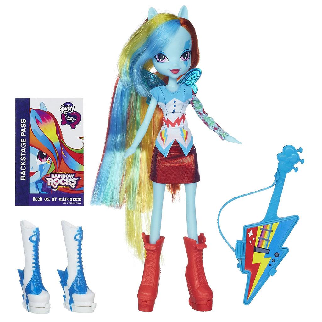 Amazon.com: My Little Pony Equestria Girls Rainbow Dash Doll with ...