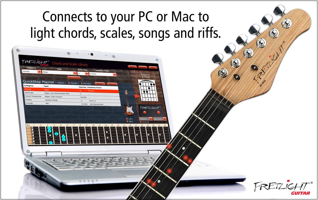 Amazon.com: Fretlight PRO Electric Guitar with Built-in LED Lighted ...