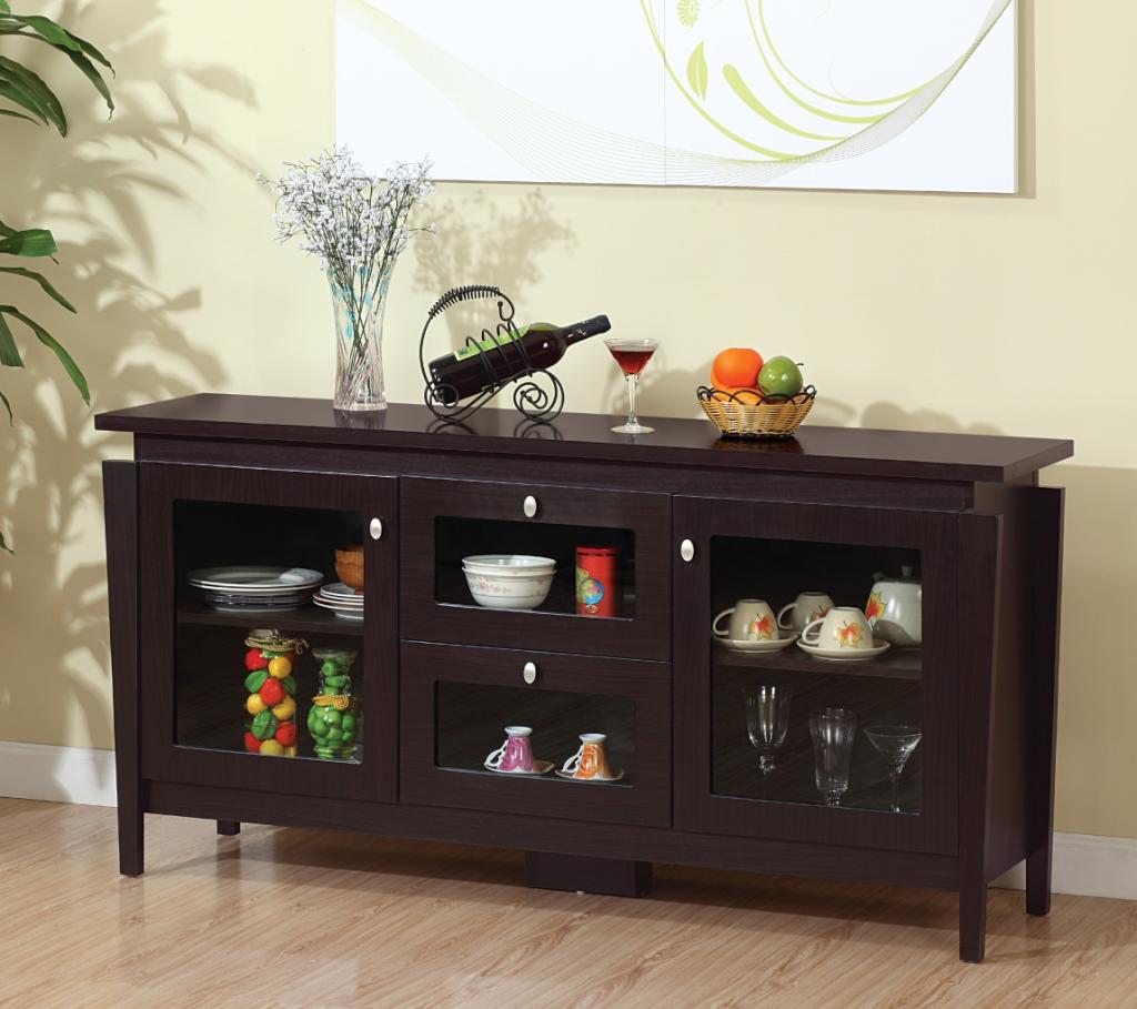 Amazon.com - ioHOMES Cedric Modern Buffet, Espresso - Buffets & Sideboards