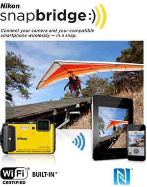 Amazon.com : Nikon COOLPIX AW130 Waterproof Digital Camera with Built ...