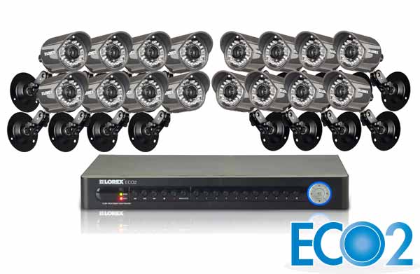 Amazon.com : Lorex LH1361001C16B Eco2 Security Camera System with 16 ...