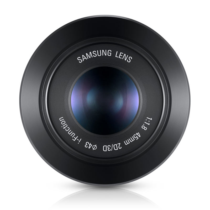 Amazon.com : Samsung NX 45mm f/1.8 2D/3D Camera Lens (Black) : Camera ...