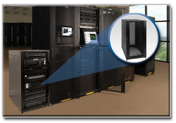 Tripp Lite SR25UB 25U Rack Enclosure Server Cabinet Doors and Sides ...
