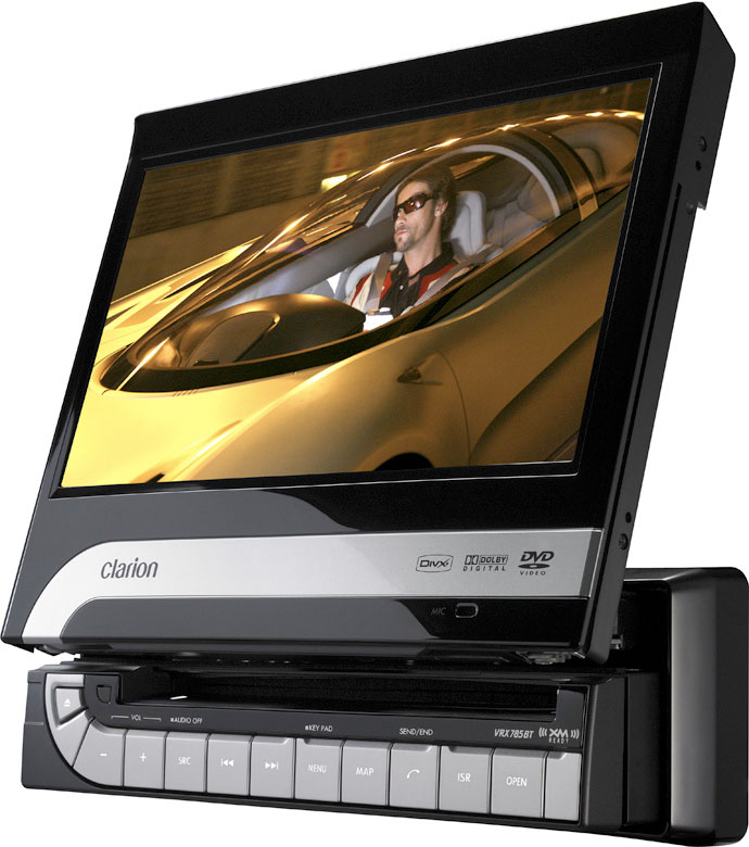 Amazon.com: Clarion VRX785BT 7-Inch Single DIN Multimedia Station with ...