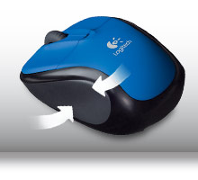 Amazon.com: Logitech V220 Cordless Optical Mouse for Notebooks (Cobalt ...