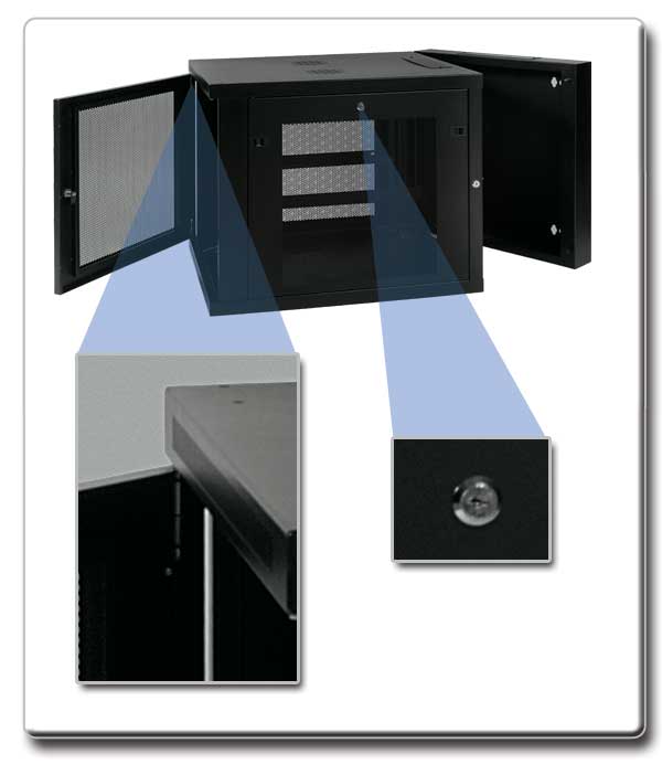 Tripp Lite SRW12U33 12U Wall Mount Rack Enclosure Cabinet with 33-Inch ...