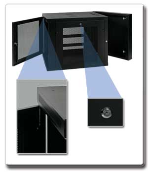 Tripp Lite SRW12U33 12U Wall Mount Rack Enclosure Cabinet with 33-Inch ...