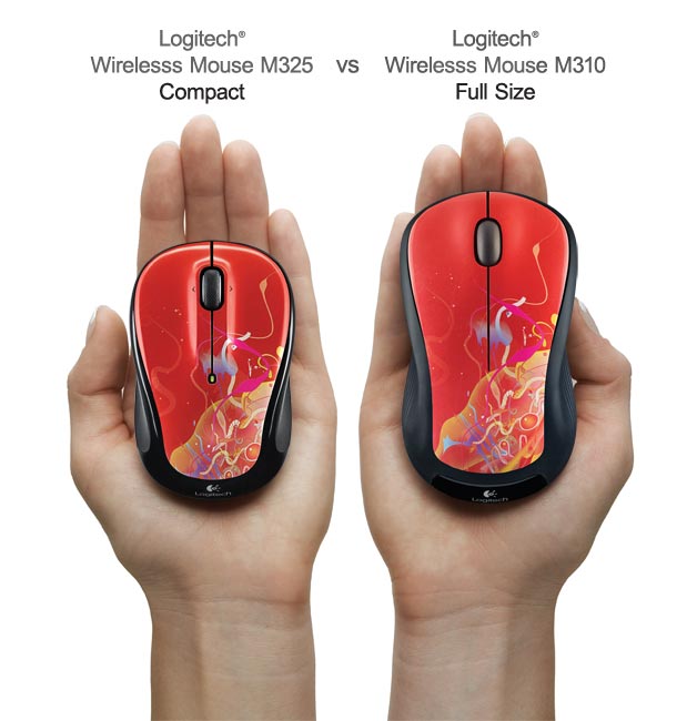 Amazon.com: Logitech Wireless Mouse M310 - Crimson Ribbons : Electronics