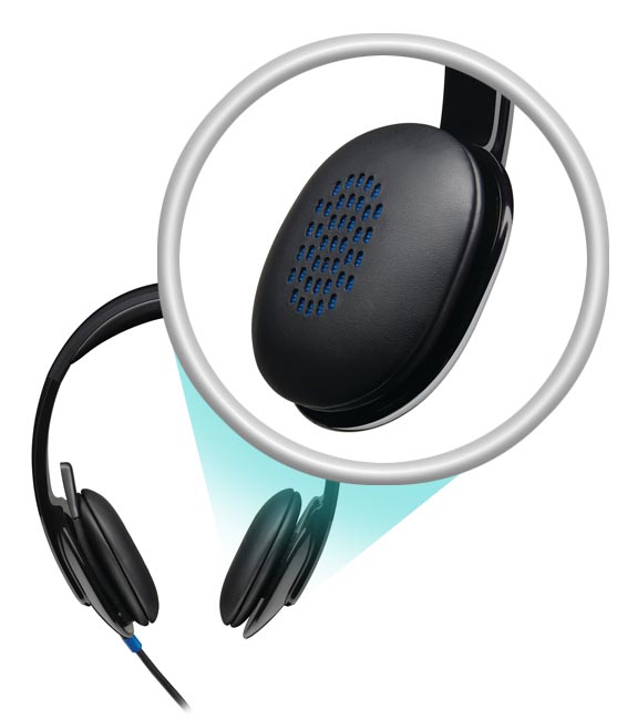 Amazon.com: Logitech USB Headset H540 for PC Calls and Music - Black ...