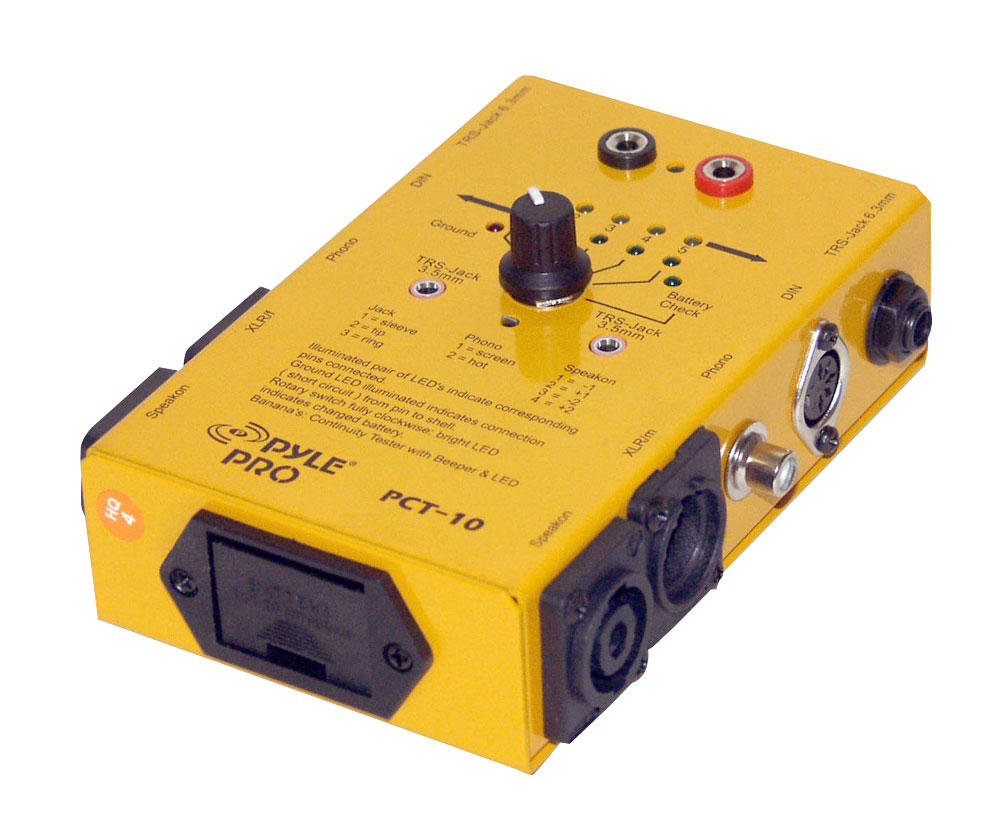 Pyle-Pro PCT10 8 Plug Pro Audio Cable Tester : Amazon.com.mx ...