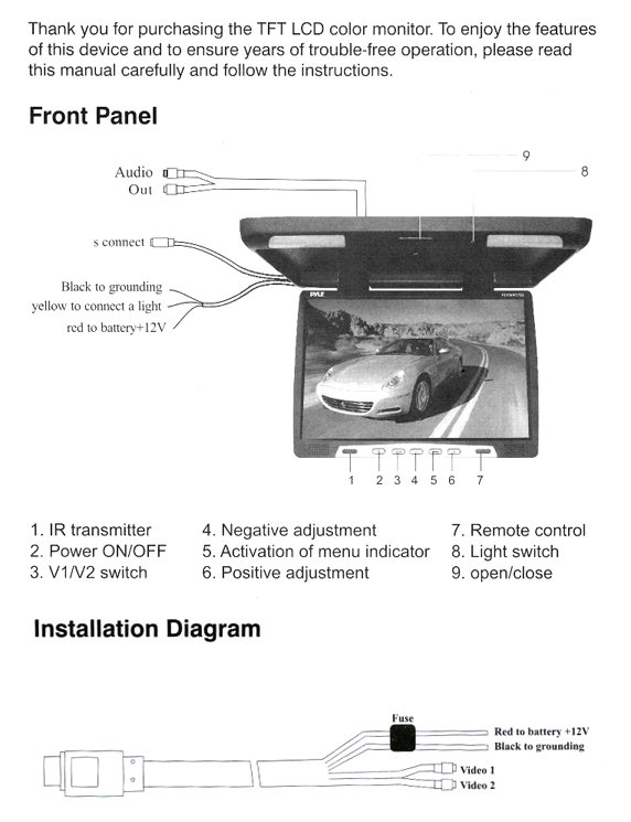 Tft color monitor схема подключения - 86 фото