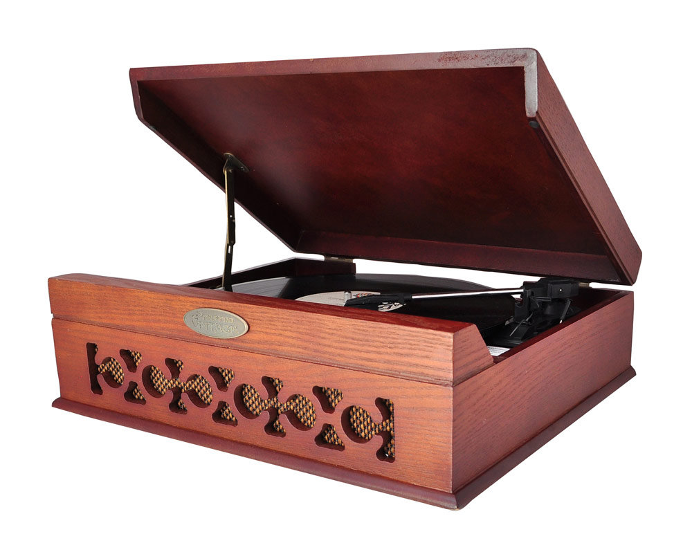 Amazon.com: Pyle Home PVNTT6UMR Vintage Style Phonograph/Turntable with ...