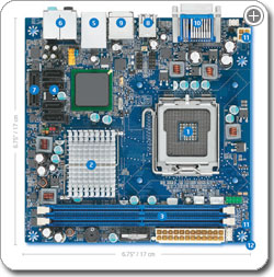Amazon.com: Intel DG45FC Media Series G45 Mini-ITX DDR2 800 Intel ...