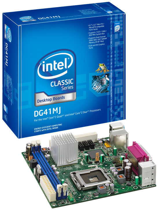 Intel Classic DG41MJ Desktop Board - Intel G41 Express - Enhanced ...