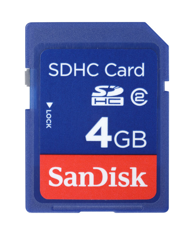 Amazon.com: SanDisk 4 GB Class 2 SDHC Flash Memory Card SDSDB-004G-A14F ...