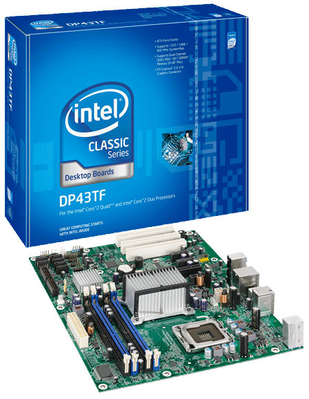 Intel DP43TF Classic Series P43 ATX 1333MHz LGA775 Desktop Motherboard ...