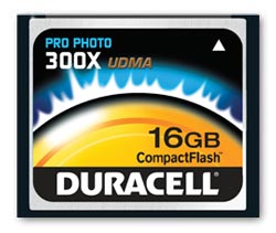 Amazon.com: Duracell High Speed 16 GB 300X USB 2.0 Compact Flash Card ...