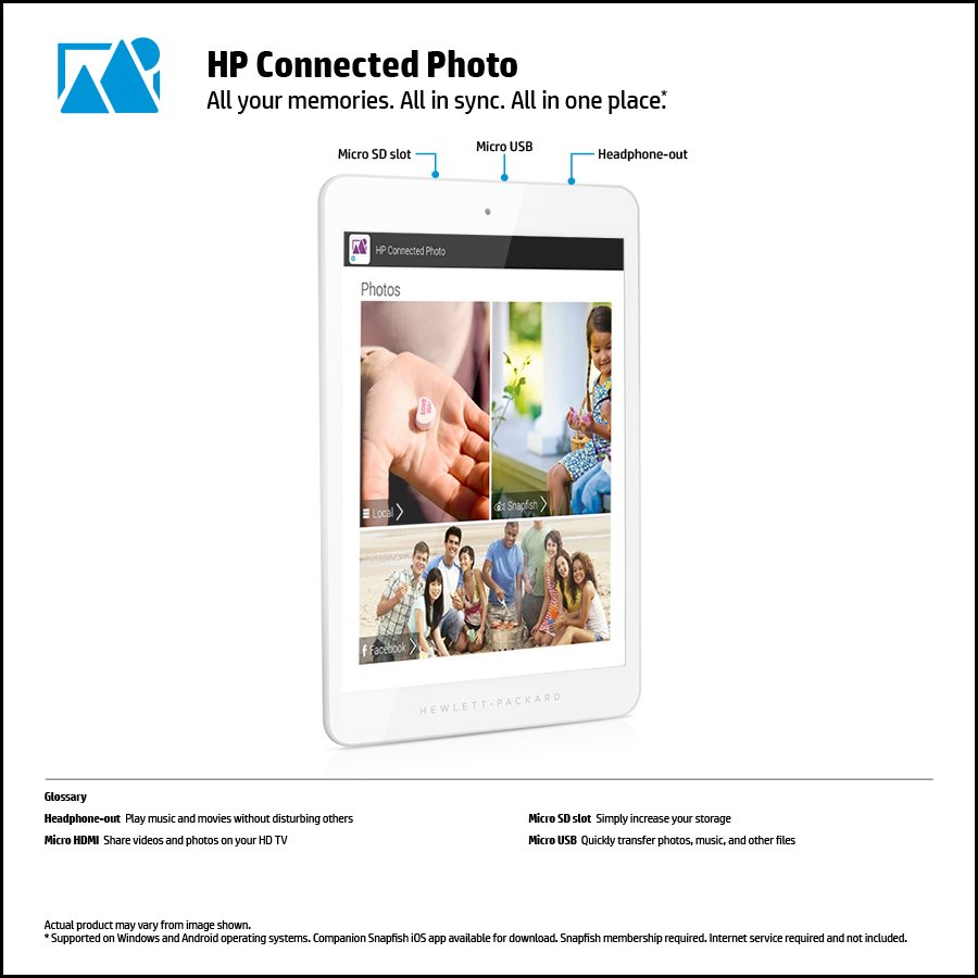 Amazon.com : HP 8-1401 8-Inch Tablet 16GB (Silver) : Electronics