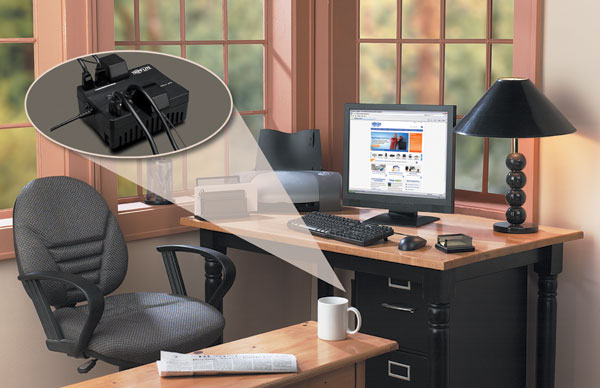 Tripp Lite INTERNET350U 350VA 180W UPS Desktop Battery Back-Up Compact ...