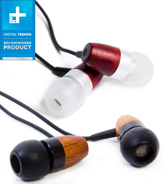 Amazon.com: thinksound rain 9mm In-Ear Wooden Headphone with Enhanced Bass and Passive Noise ...