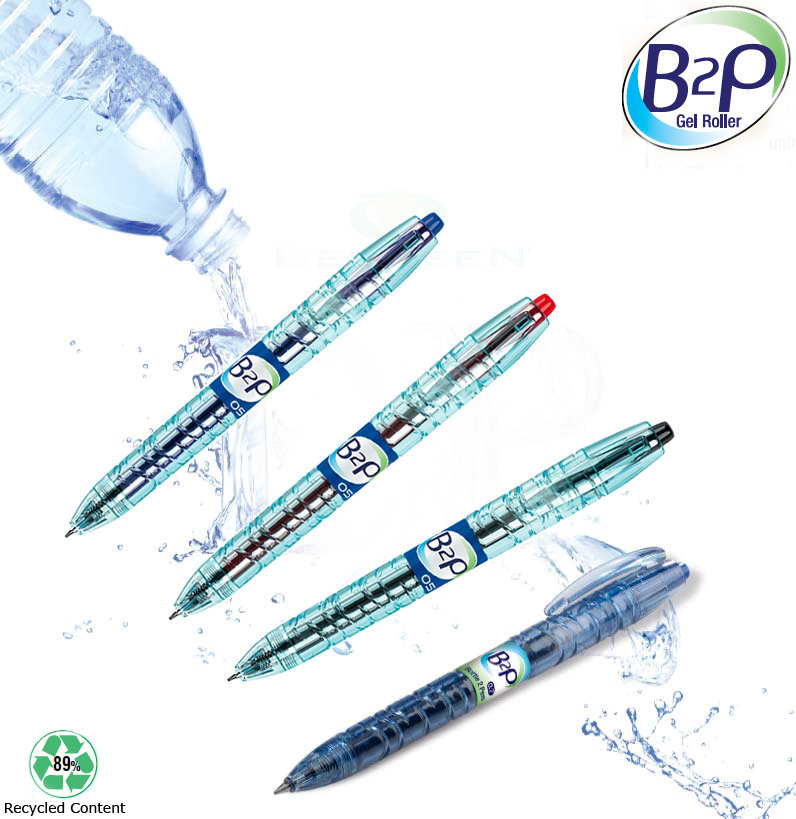 Pilot B2P, Bottle to Pen, Retractable Gel Roller Pens Made from ...