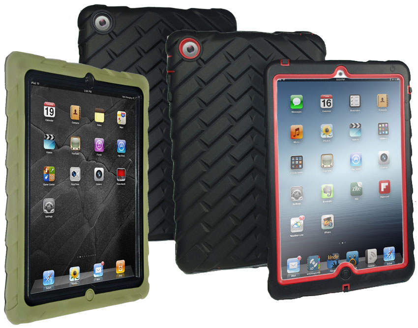 Gumdrop Cases Drop Tech Series Case for Apple iPad Mini, Black/Red (DT ...