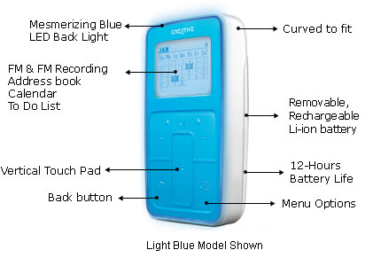 Amazon.com: Creative Zen Micro 6 GB MP3 Player Black: Home Audio & Theater