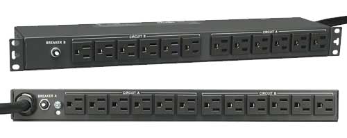 Tripp Lite PDU2430 PDU Basic 120V 30A 5-15R 24 Outlet L5-30P Horizontal ...
