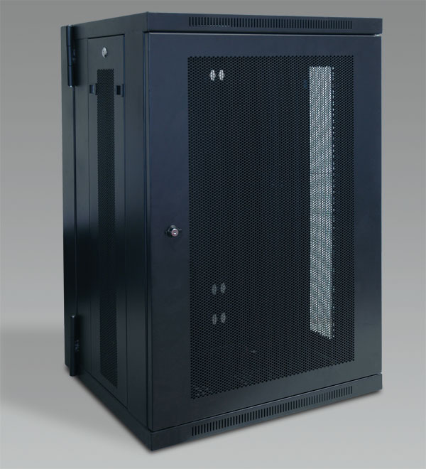 SmartRack 18U Low-Profile Switch-Depth Wall-Mount Rack Enclosure ...
