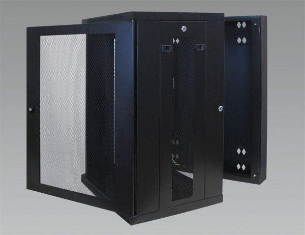 SmartRack 18U Low-Profile Switch-Depth Wall-Mount Rack Enclosure ...