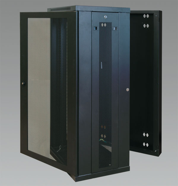 Tripp Lite 26U Wall Mount Rack Enclosure Cabinet with Door and Side ...