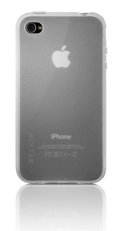 Amazon.com: Belkin Grip Vue Tint Case for iPhone 4- Clear : Cell Phones ...