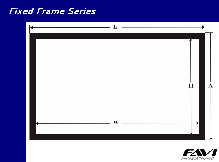 Amazon.com: FAVI 16:9/120-Inch Fixed Frame Projector Screen (FF-HD-120 ...