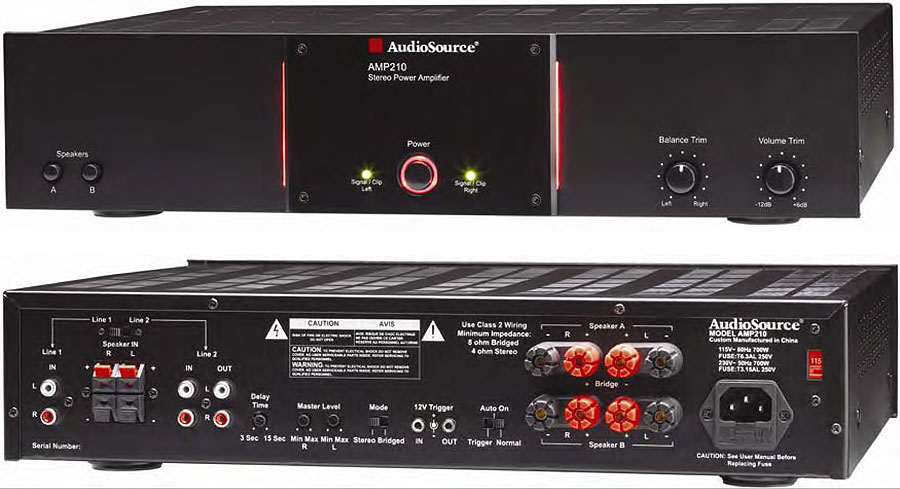 AudioSource AMP 210 90-Watt Stereo 250-Watt Mono Power Amplifier ...