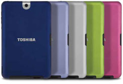 Amazon.com: Toshiba Thrive Colored Back Cover for 10-Inch Tablet - Blue ...