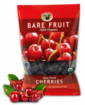Bare Fruit 100% Organic Bake-Dried Cherries, 63-Gram Bags (Pack of 12 ...