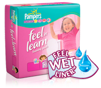 Amazon.com: Pampers Feel 'n Learn Training Pants for Girls, Size 2t-3t ...