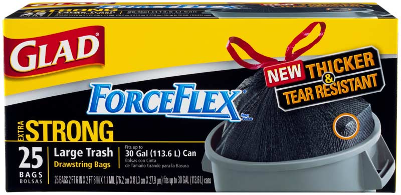 Amazon.com: Glad Trash Bags, Large Drawstring Garbage Bags ...