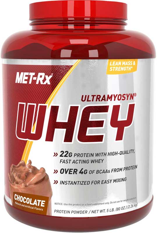 Amazon.com: MET-Rx Ultramyosyn Whey, Chocolate, 5 Pounds : Health ...