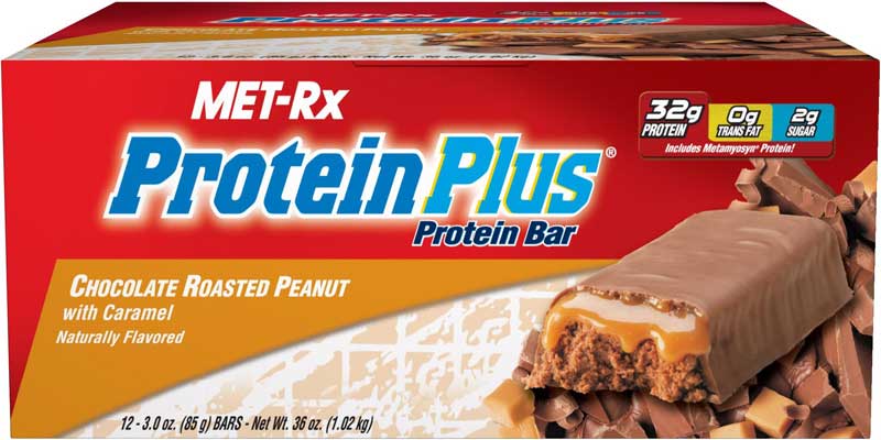 Amazon.com: MET-Rx Protein Plus Protein Bar, Chocolate Roasted Peanut ...