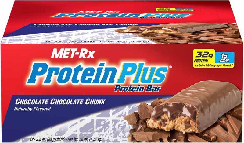 Amazon.com: MET-Rx Protein Plus Protein Bar, Chocolate Chocolate Chunk ...