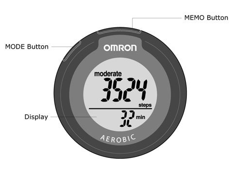Amazon.com: Omron HJ-151 Hip Pedometer for Aerobic Activity : Sports ...
