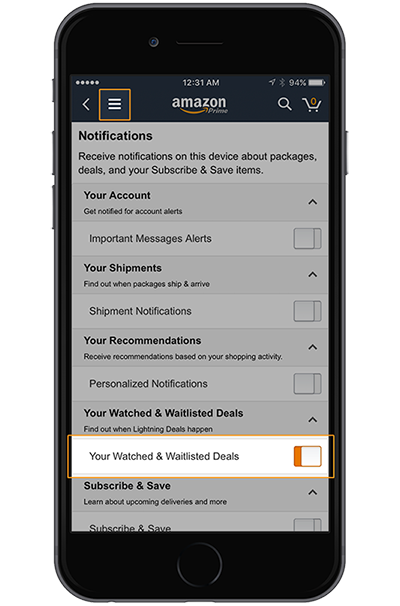 Amazon.com: Watch A Deal Notification