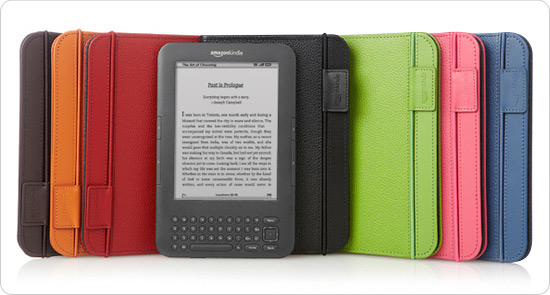 Amazon.com: Kindle Leather Cover, Apple Green (Fits Kindle Keyboard ...