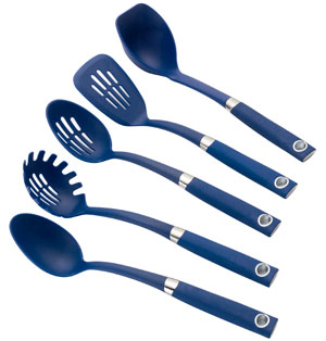 Amazon.com: Rachael Ray Tools & Gadgets 5-Piece Nylon Tool Set, Blue ...