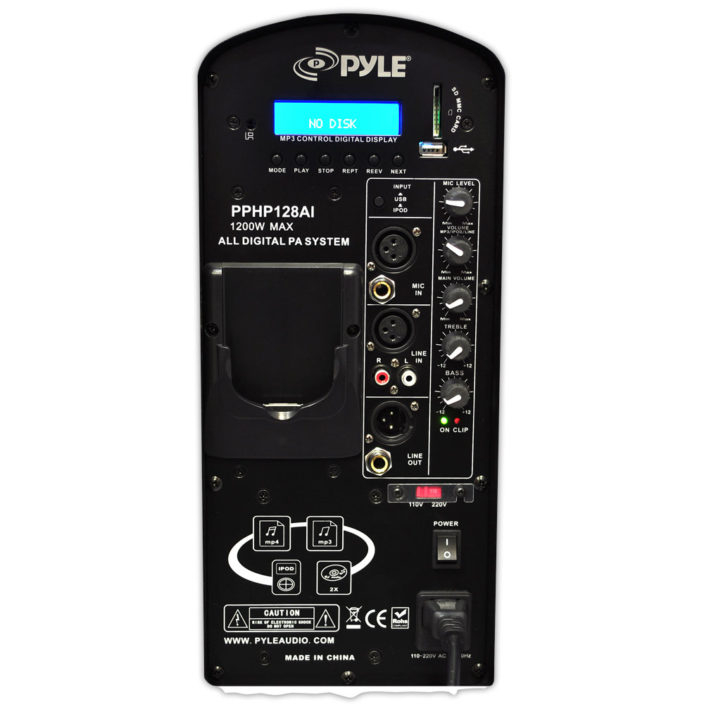 Amazon.com: PylePro PPHP128AI 12-Inch 1200-Watt Powered 2-Way Full ...