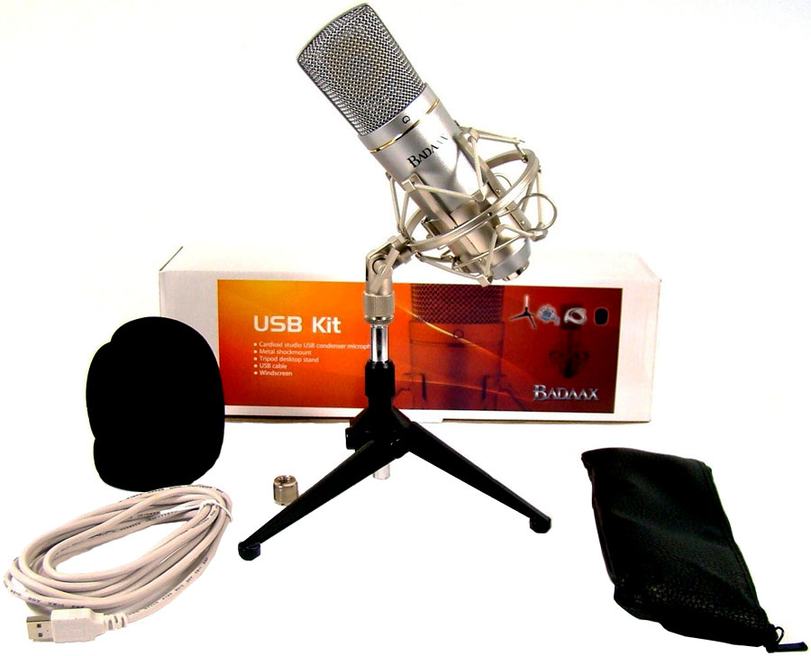 Amazon.com: Bad Axx BA-UM600-KIT Studio USB Cardioid Condenser ...