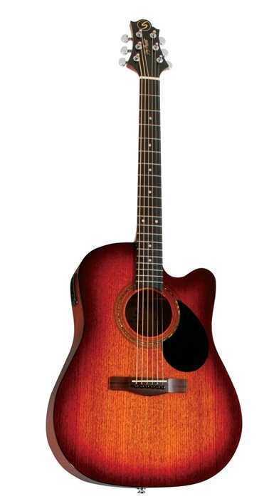 Amazon.com: Samick Greg Bennett Design D1CE Acoustic Guitar, Black ...
